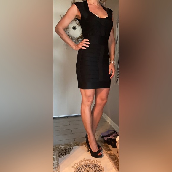 French Connection | Dresses | Nwt French Connection Black Bodycon Dress ...